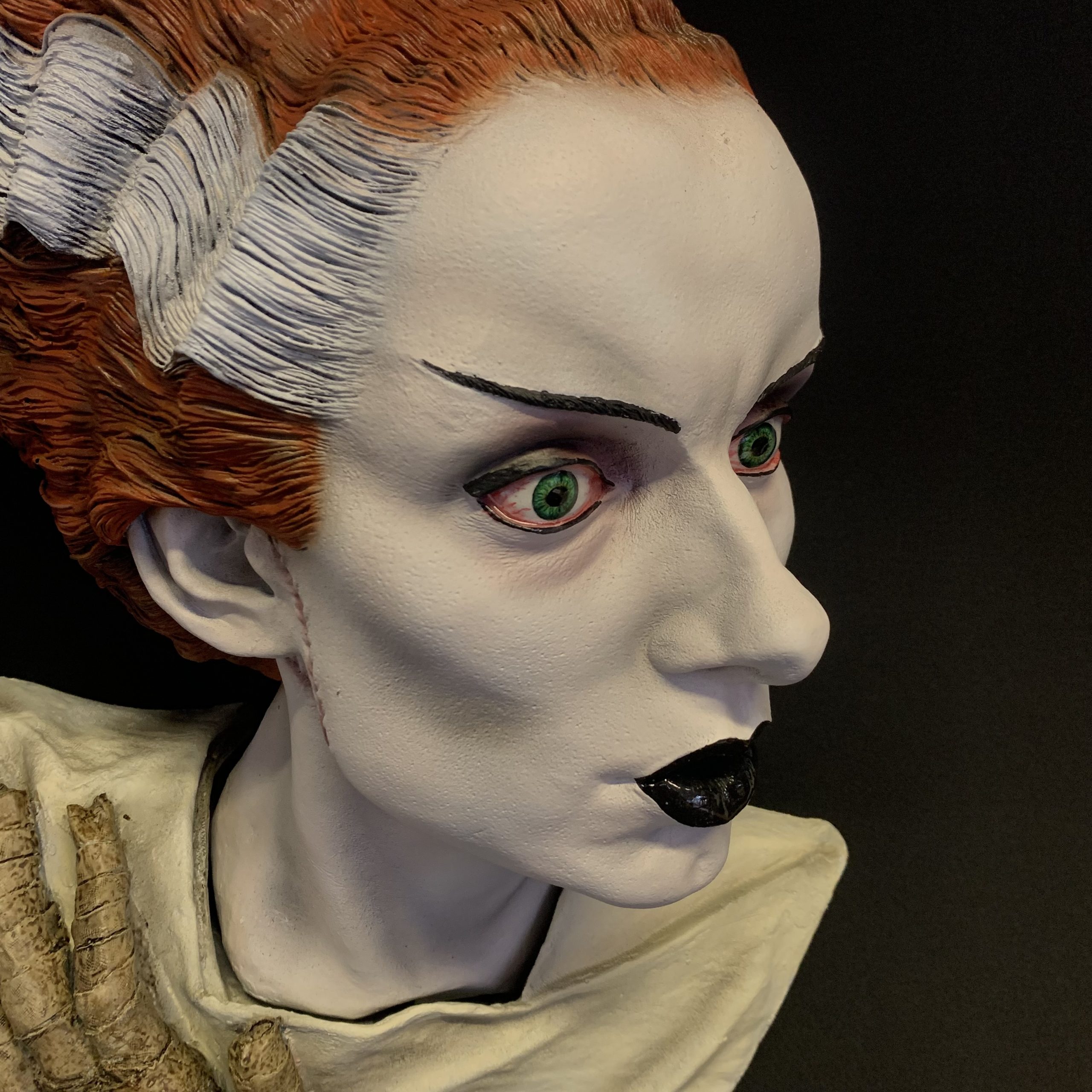 Black Heart Models 1:1 Scale 360 Series Bride of Frankenstein Bust
