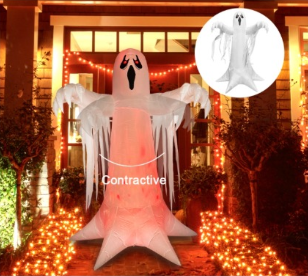 8.2ft Animated Halloween Inflatable Spooky Ghost | UK Stock