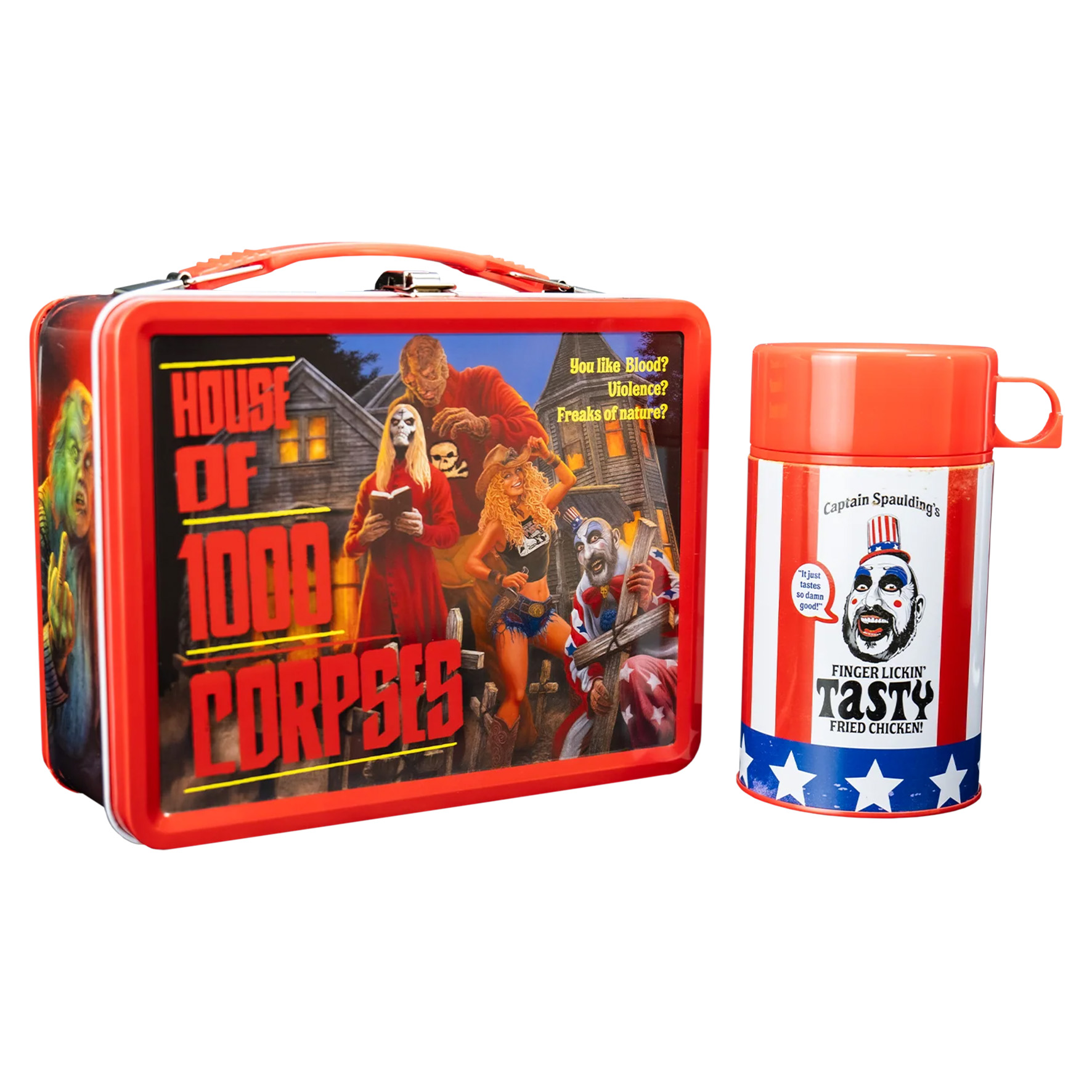 House of 1000 Corpses Metal Lunch Box & Thermos | Mad About Horror