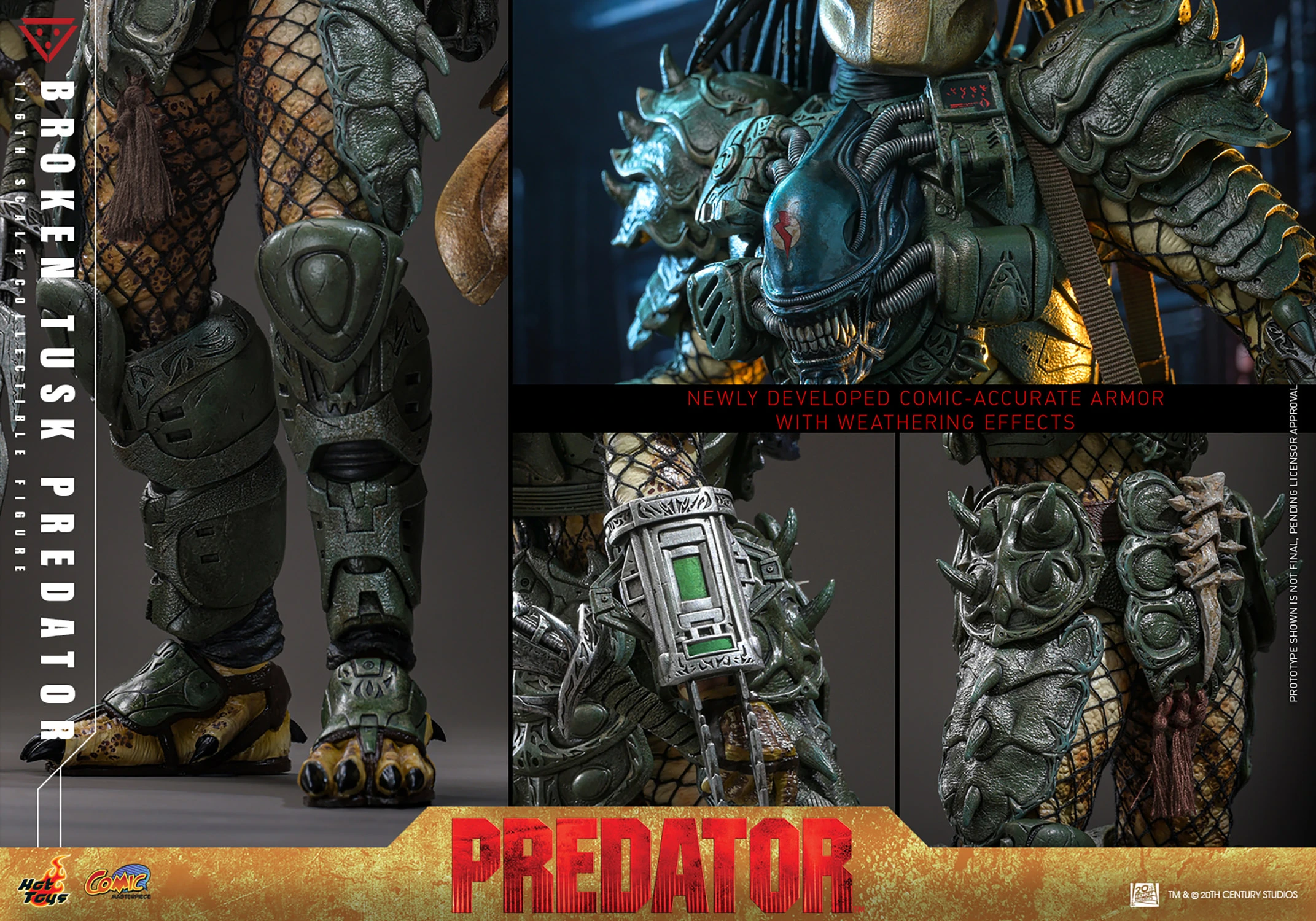 Hot Toys Predator - Broken Tusk Predator 1/6 Scale Figure | Mad About ...