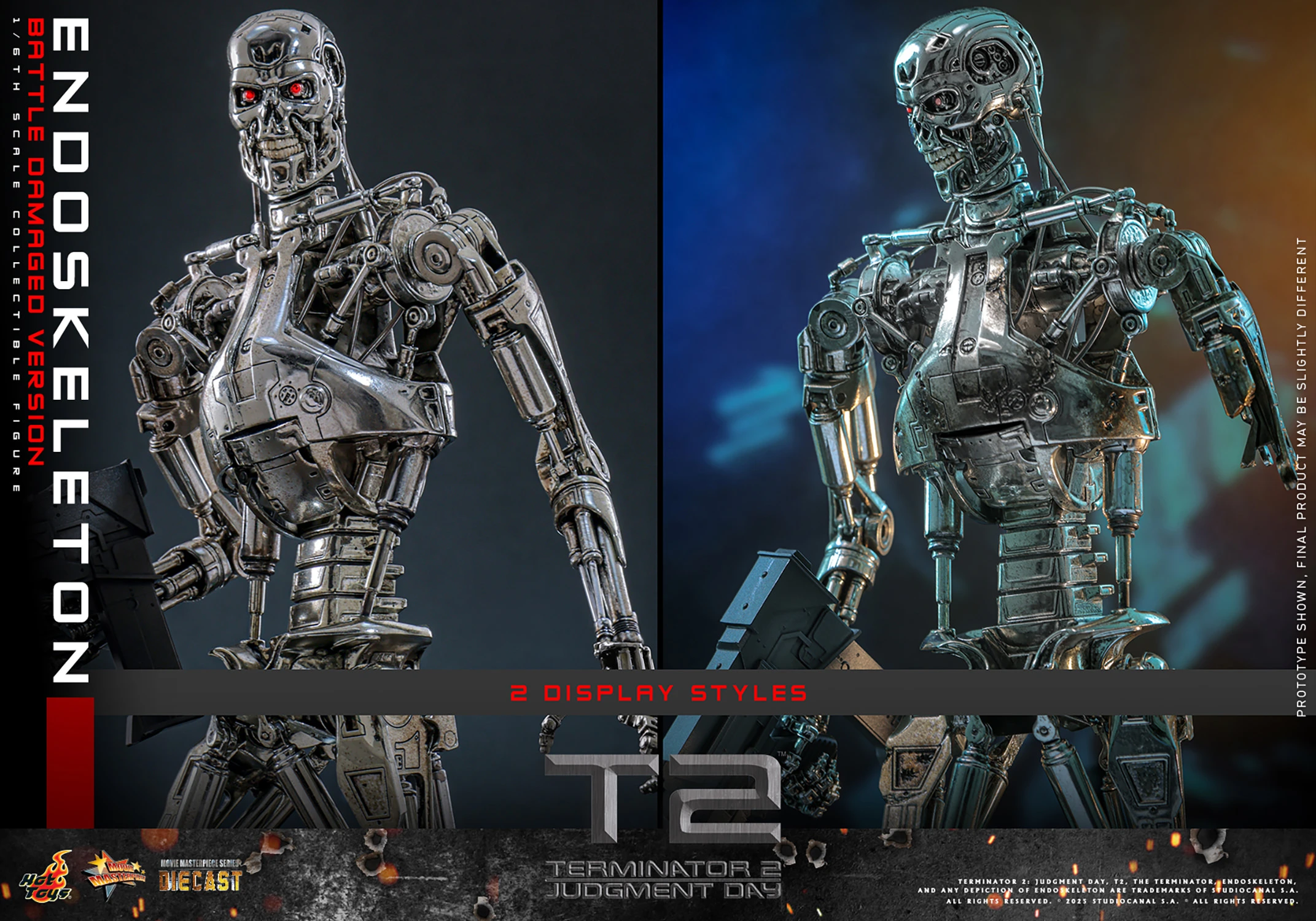 Hot Toys Terminator 2 - Battle Damaged Endoskeleton 1/6 Figure